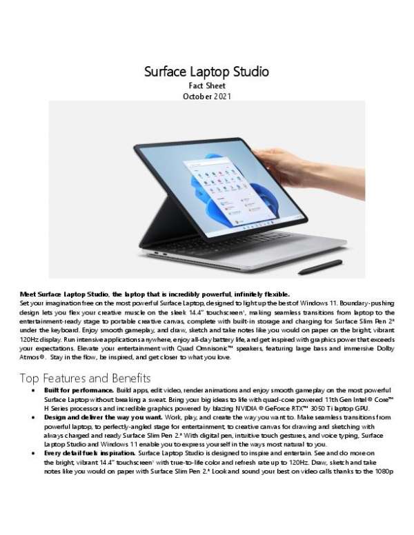 Surface Laptop Studio | Data-Smart Computers