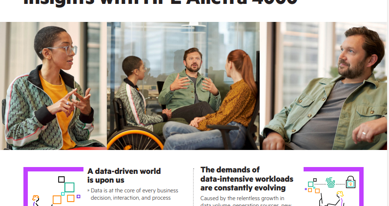 Accelerate your data-driven insights with HPE Alletra 4000 | Data-Smart Computers