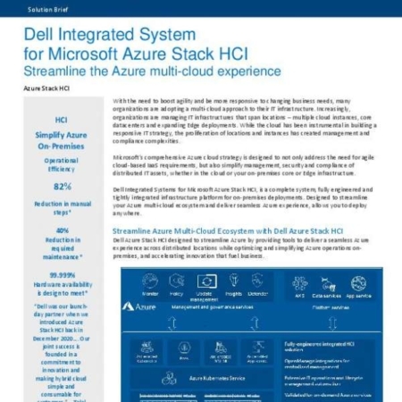 The Right Multicloud Strategy with Dell Integrated Systems for Microsoft Azure Stack HCI | Data ...
