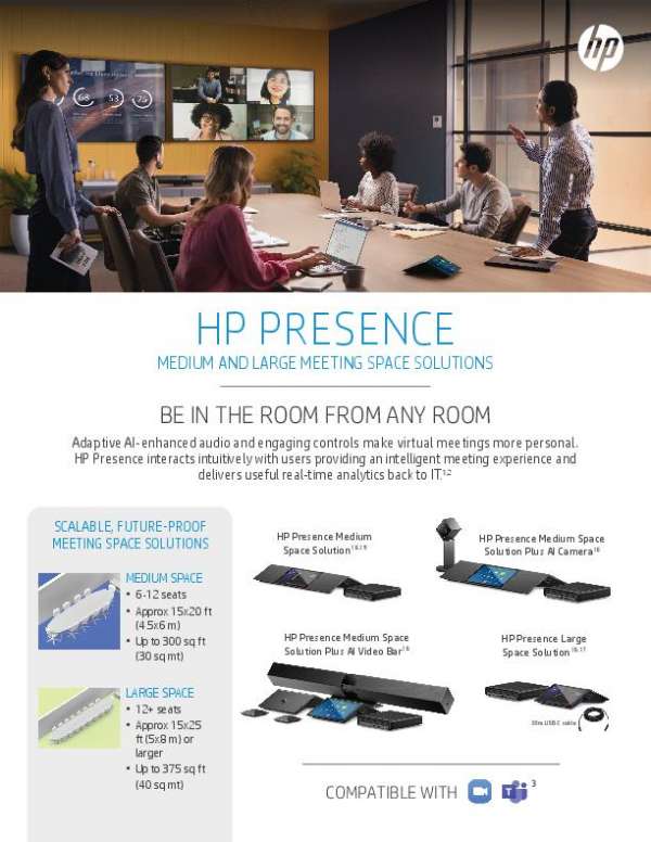 HP Presence Medium and Large Meeting Space Solutions