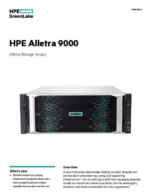 HPE Alletra 9000 Data sheet