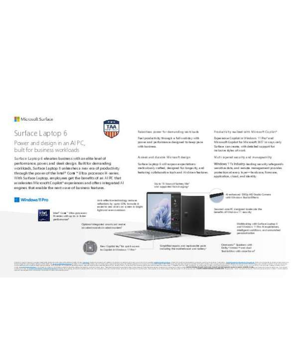 TAA Surface Laptop 6