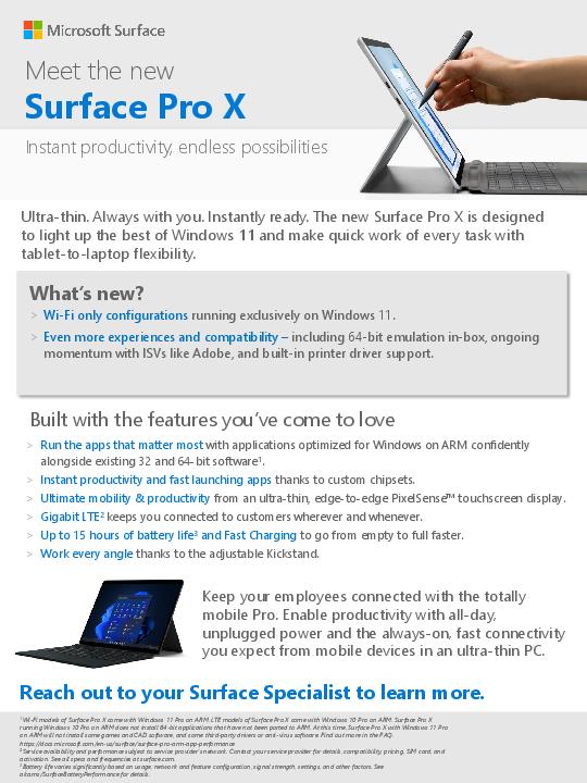 Meet the New Surface Pro X