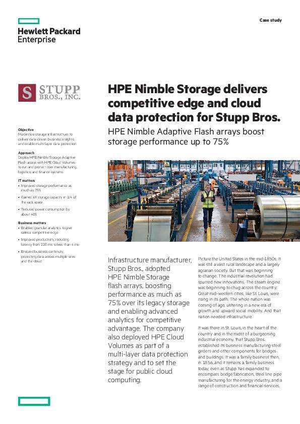 HPE Nimble Storage delivers competitive edge and cloud data protection ...