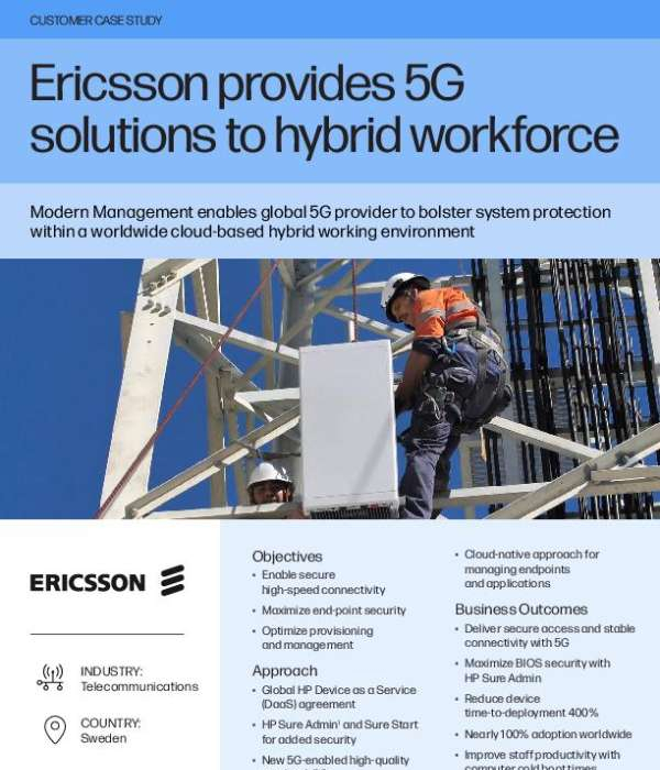 Ericsson Provides 5G Solutions to Hybrid Workforce