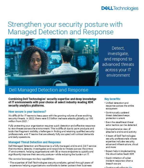 Strengthen your security posture with Managed Detection and Response