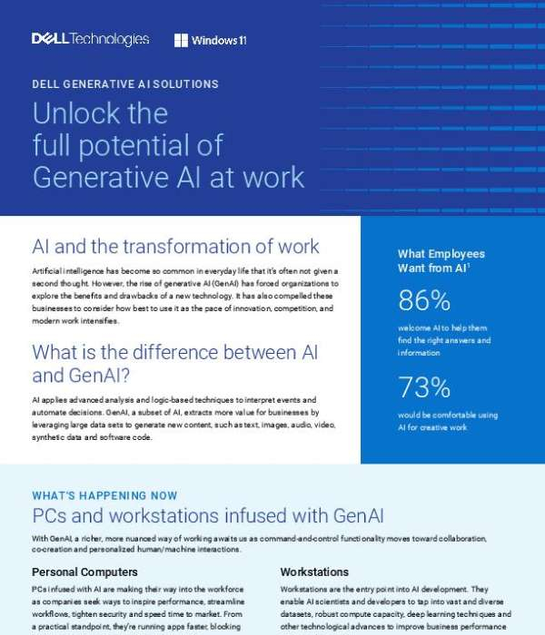 Unlock the full potential of generative AI at work