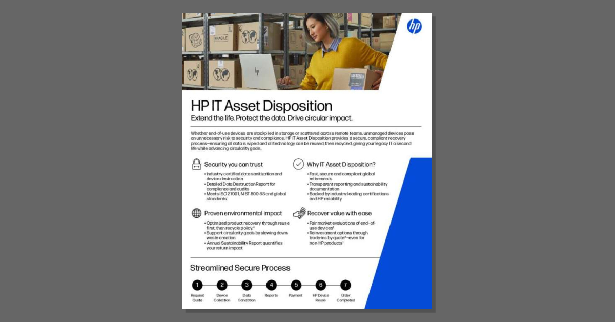 HP IT Asset Disposition